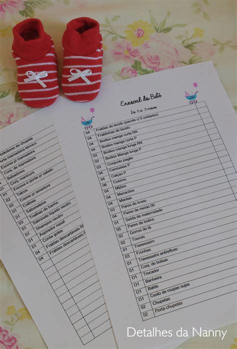Lista Completa De Enxoval De Bebe Para Imprimir FDPLEARN