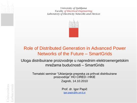 Pdf Role Of Distributed Generation In Advanced Power Networks · Unintentional Islanding