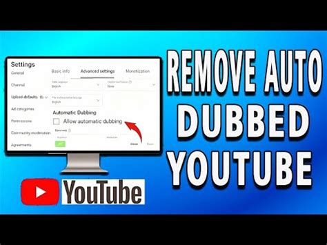 How To Remove Auto Dubbed In Youtube Full Guide Youtube