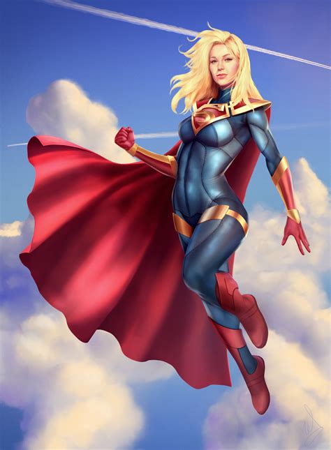 Artstation Supergirl Injustice 2 Melissa Benoist Fan Art Red