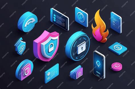 Premium Photo 3d Icon Cyber Security Collection Paper Icons Set Money Guarantee Phone Icon