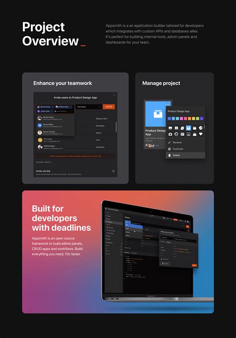 Appsmith Build And Self Host Internal Apps On Behance
