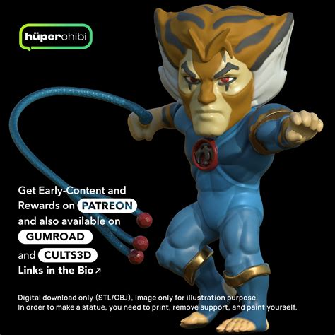 Stl File Tygra Thundercats 🧸 Obj ・model To Download And 3d Print・cults