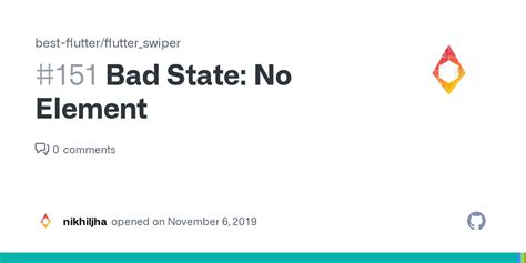 Bad State No Element · Issue 151 · Best Flutterflutterswiper · Github