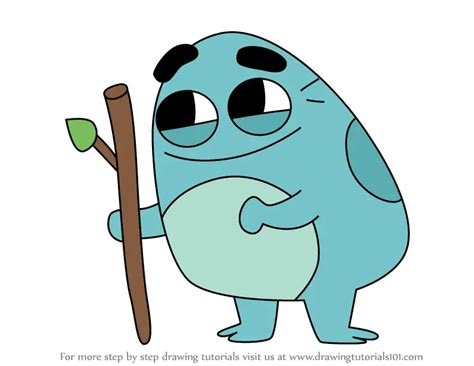 How To Draw Grandpa Grok From Pikwik Pack Pikwik Pack Step By Step