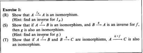 Solved Exercise R Show That A A Is An Isomorphism Chegg Com