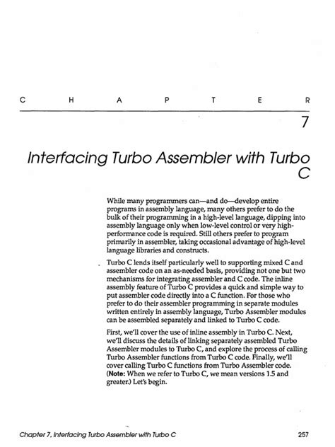 Turbo Asm Pdf Assembly Language C Programming Language