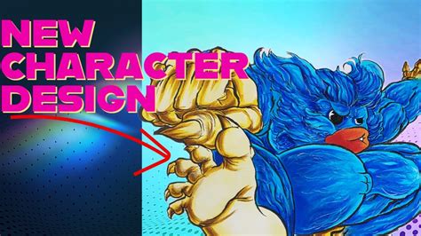 HOW TO DRAW HUGGY WUGGY Poppy Playtime IN STEPS Fan Art YouTube