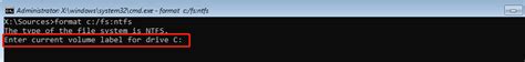 Enter Current Volume Label For Drive How To Find The Volume Label