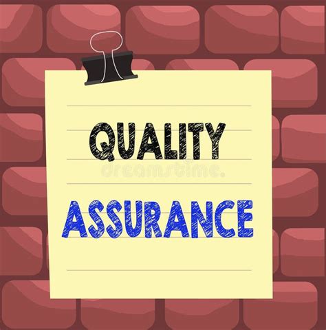 handwriting text quality assurance concept meaning preventing mistakes