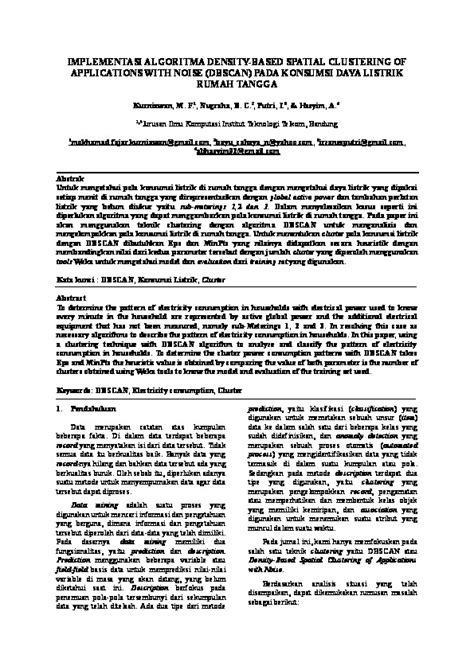 dbscan algorithm pdfcoffee