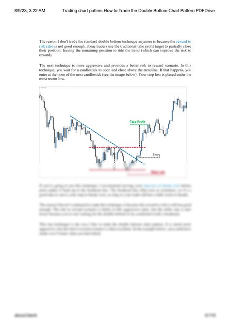 Solution Trading Chart Patters How To Trade The Double Bottom Chart
