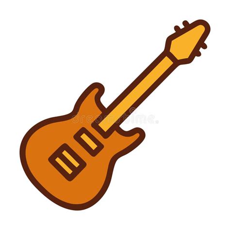 Electric Bass Guitar Music Instrument Stock Vector Illustration Of