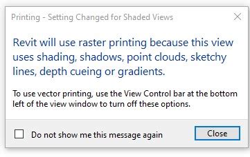 REVIT Will Use Raster Printing Autodesk Community