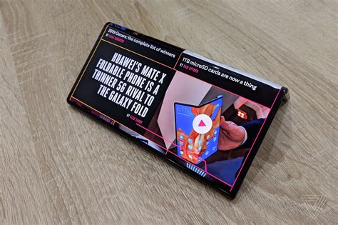 Huawei Mate X Hands On Our Foldable Future The Verge