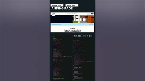 Landing Page😇shorts Viral Coding Coder Webdevelopment Html Javascript Coderslife Coding