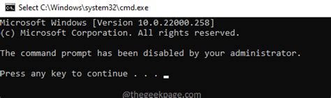 How To Disable Command Prompt In Windows 11