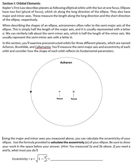 using the major and minor axes you measured above