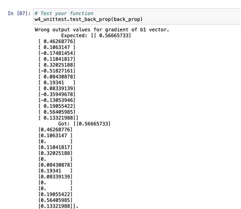 c2 w4 assignment issue with compute cost and back propogation nlp