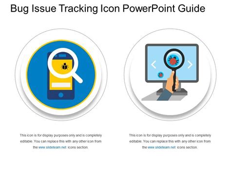 Bug Issue Tracking Icon Powerpoint Guide Powerpoint Templates