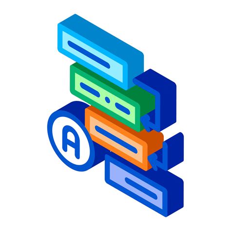 Graphical Automatic Algorithm Isometric Icon Vector Illustration Vector Art At Vecteezy