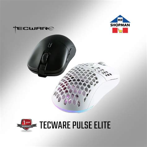 Tecware Pulse Elite Wireless Black White Gaming Mouse Shopee Philippines