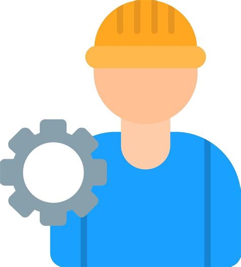 Worker Flat Icon 43306756 Vector Art At Vecteezy