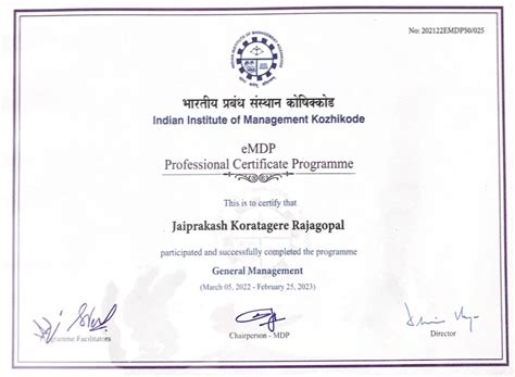 Jaiprakash K R On Linkedin I Am Happy To Share That I Have