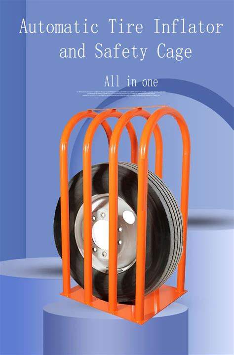 Heavy Truck 5 Bar Tire Tyre Safety Inflator Cage For The Service Truck