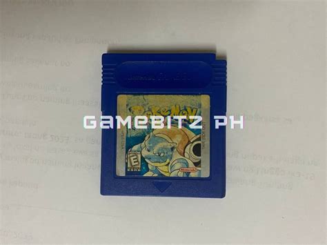 Pokemon Blue Gameboy Color Game Video Gaming Video Games Nintendo On Carousell