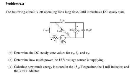 solved problem 9 4the following circuit is left operating