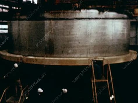 Saturn Components Assembly 1960s Stock Video Clip K0060897