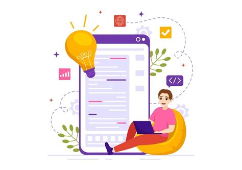 premium vector software testing vector illustration with application
