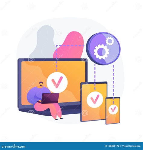 Cross Platform Development Abstract Concept Vector Illustration Stock Vector Illustration Of