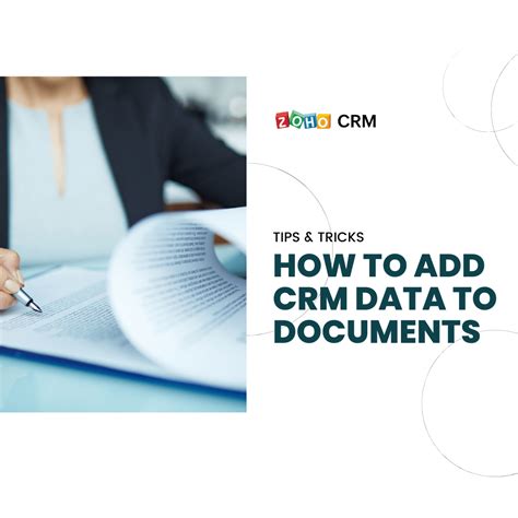 How To Add Crm Data To Documents With Zoho Mail Merge A1crm