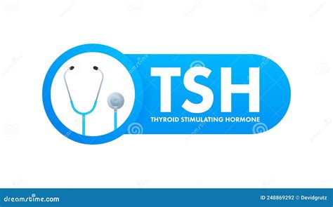 Infographic With Thyroid Stimulating Hormone Thyroid Stimulating Hormone Vector Illustration