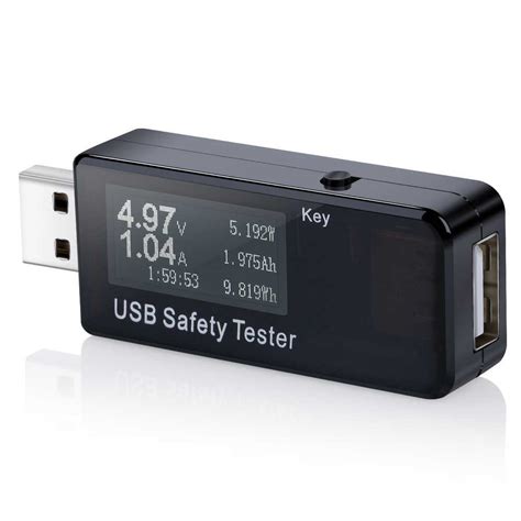 Usb Tester Multimeter Strom A Spannung V Energie Wh Widerstand Kapazität Mah Und