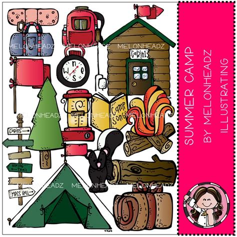 Summer Camp Clip Art Melonheadz