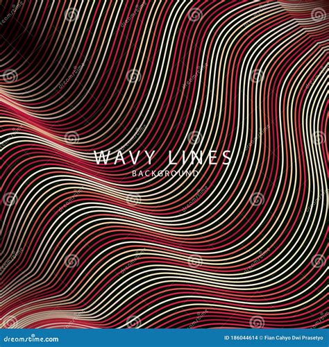Wave Lines Pattern An Abstract Stripe Background Vector Stock Vector Illustration Of Music