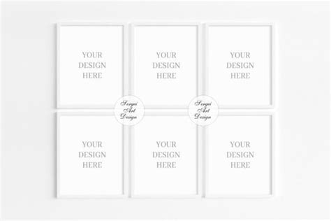 6 Frames Mockup 8x10 Frame Mockup PSD Graphic By SergeiArtDesign Creative Fabrica