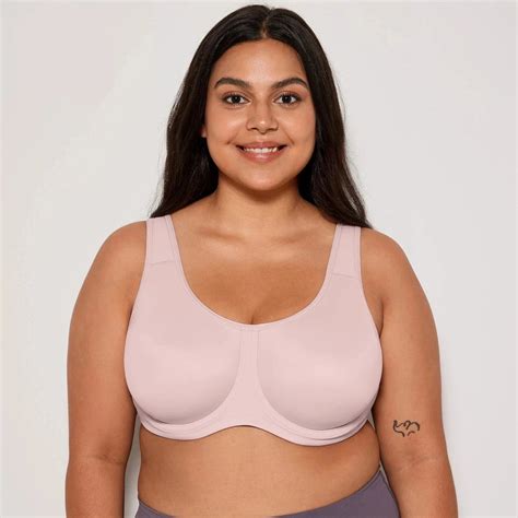 Keyla High Impact Double Layer Outer Underwire Sports Bra C G Cup Wh