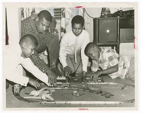 Photograph Of Marion Motley With Sons National Museum Of African