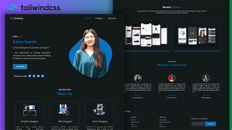 Tailwind Css Project Portfolio Website Using Tailwind Css Youtube