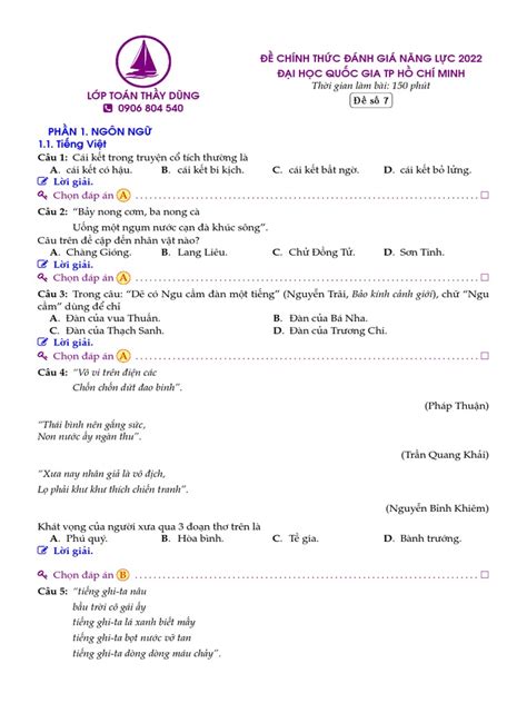 De Chinh Thuc 2022 Da Pdf