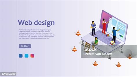 웹 디자인을 위한 웹사이트를 위한 템플릿입니다 노트북 여자 남자 아이소메트릭 그림입니다 쉽게 편집 하 고 사용자 지정 3차원 형태에 대한 스톡 벡터 아트 및 기타 이미지