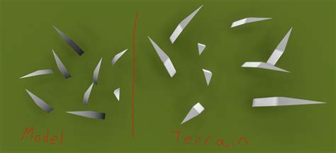why is my terrain detail mesh right not the same as its prefab