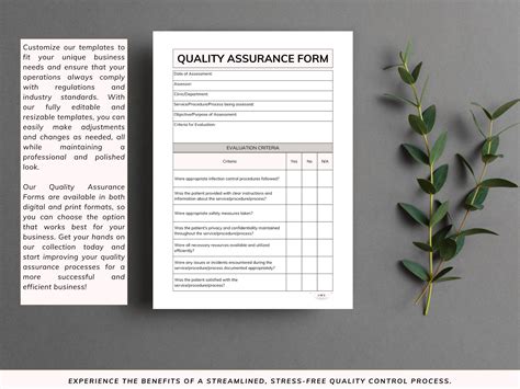 6 Quality Assurance Forms Templates Track And Manage Your Process
