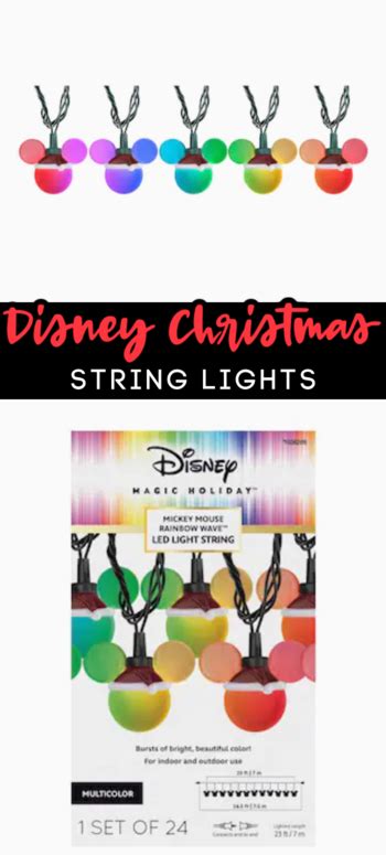 These Disney Christmas String Lights Will Bring Color And Magic To The Holidays