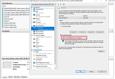 How Do I Migrate An Instantly Restored Hyper V Virtual Machine To Finalize The Restoration