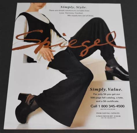 Print Ad Sexy Heels Long Legs Spiegel Catalog Fashion Brunette